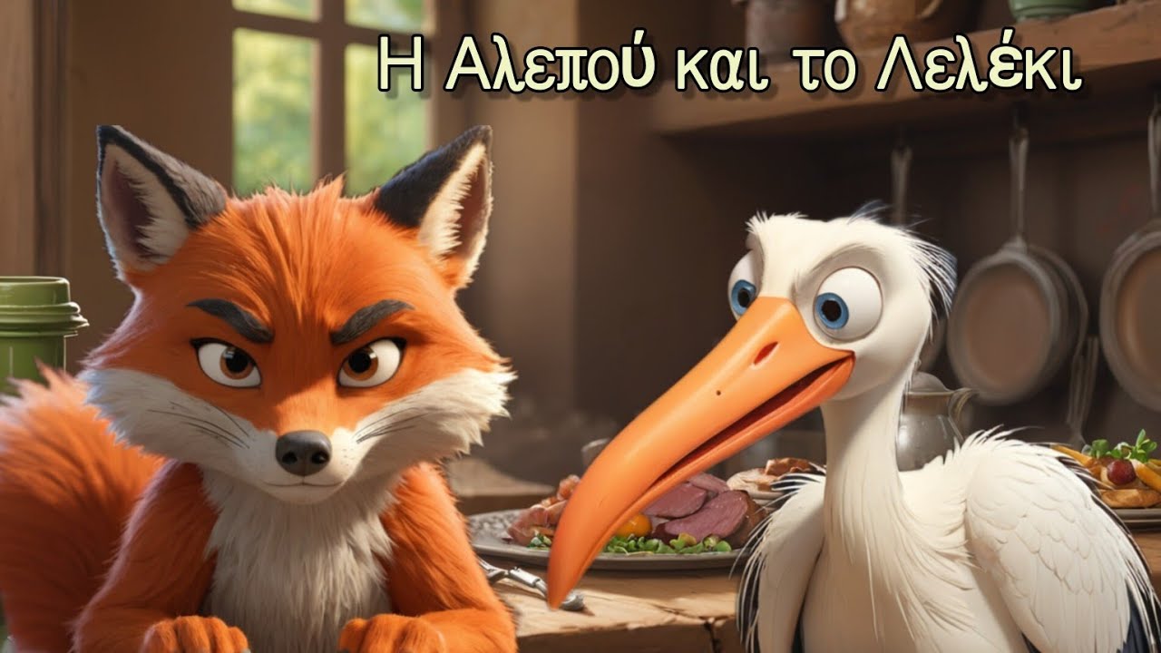 Η Αλεπού και το Λελέκι 🦊 |Τα Παραμύθια του Παππού και της Γιαγιάς ...