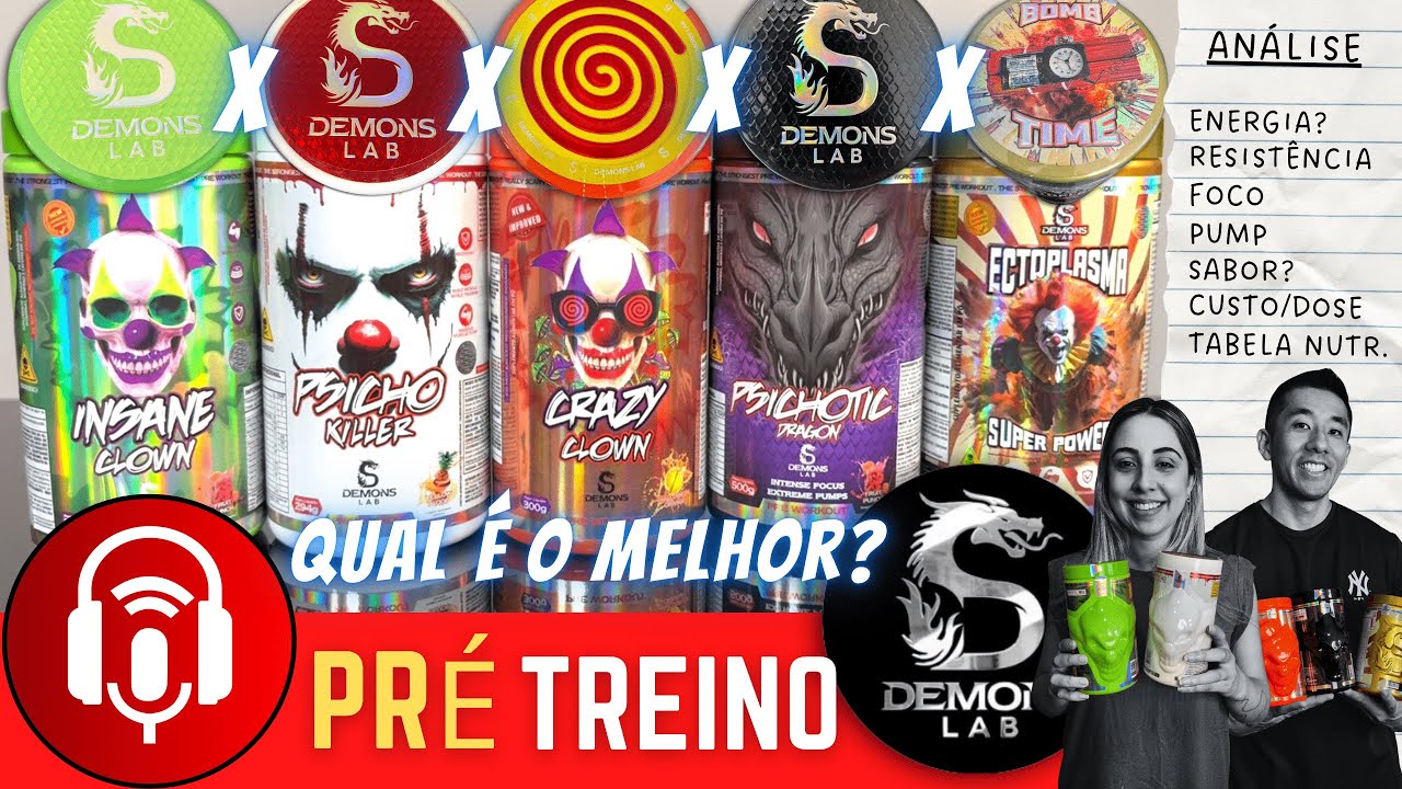 Análise Pré Treino Demons Lab | Qual é o melhor? Insane, Psichotic ...