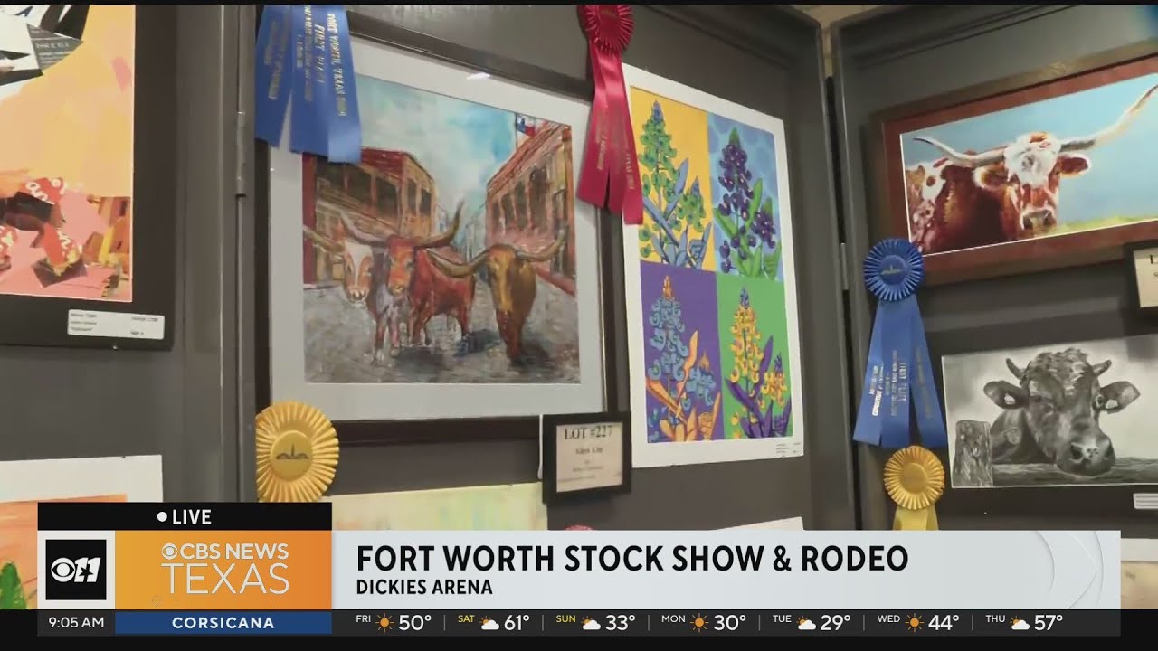 Local artists highlighted at Fort Worth Stock Show and Rodeo - YouTube