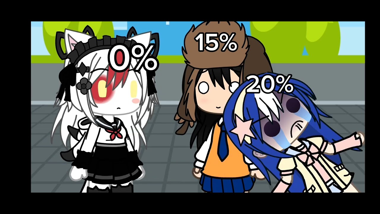 ANGER PERCENT MEME-GACHA LIFE OLD TREND🖤🌸🌹🤟(fake collab with Meonka And ...