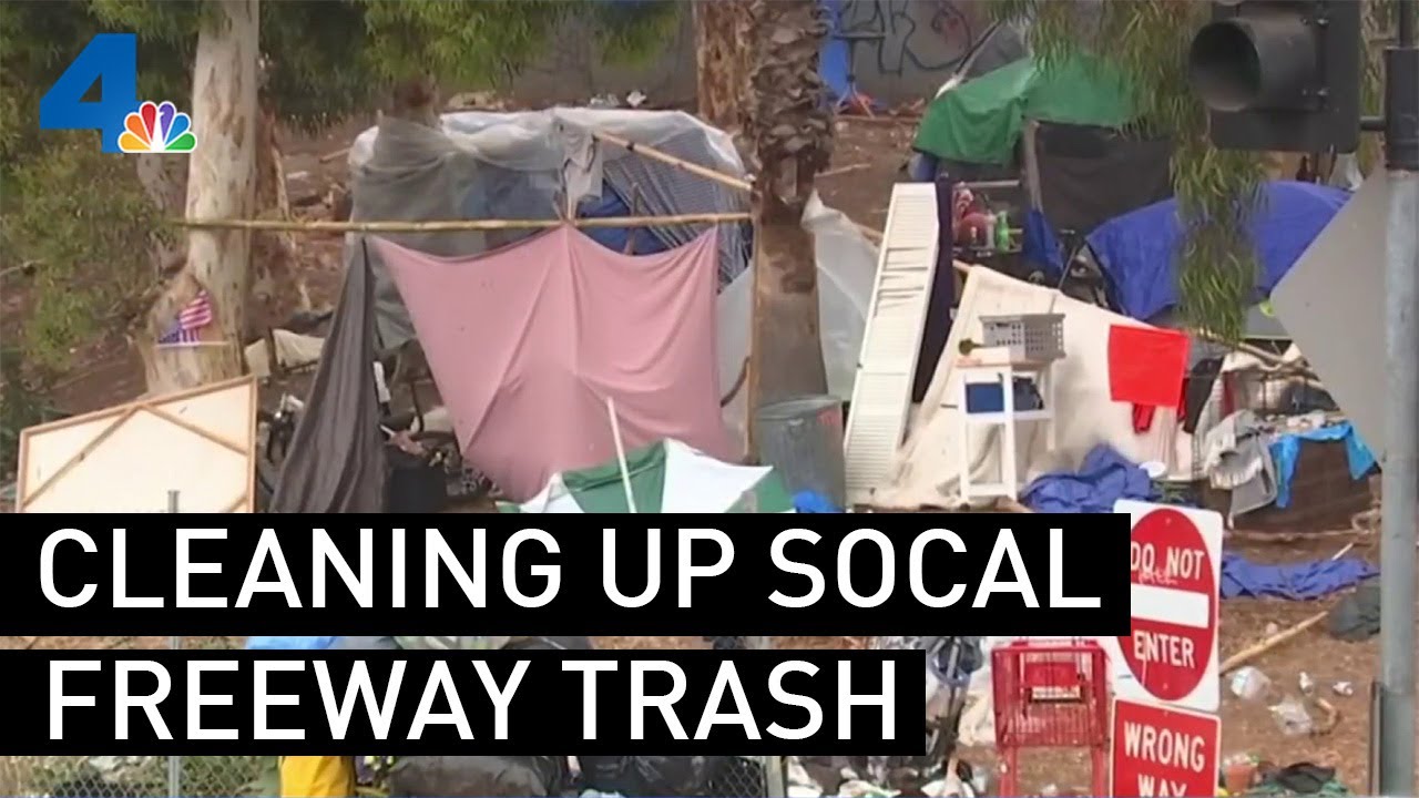 Cleaning Up SoCal Freeway Trash | NBCLA - YouTube