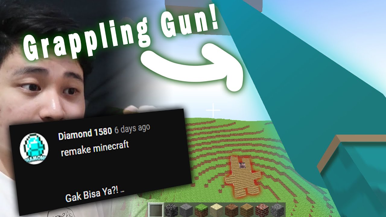 AKHIRNYA! nge remake Minecraft versi gw dengan Grappling Gun dan custom ...