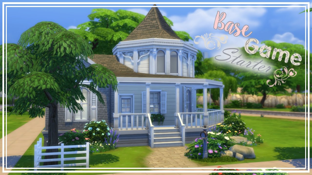 The Sims 4 - House Build - Base Game Starter - YouTube