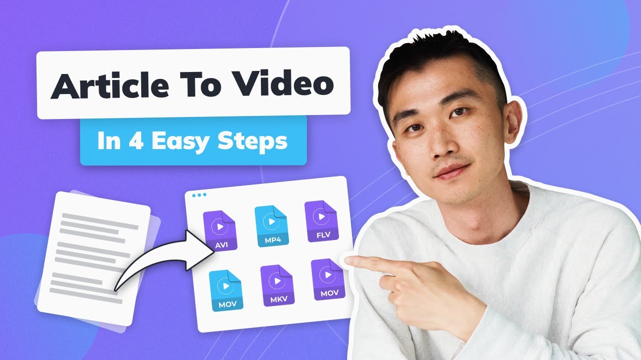 How to Convert an Article into a Video in 4 easy steps - YouTube