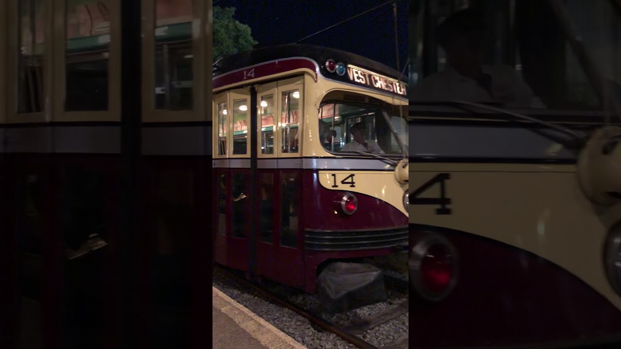Pennsylvania Trolley Museum's ex Red Arrow Lines Suburban Car #14 and P ...