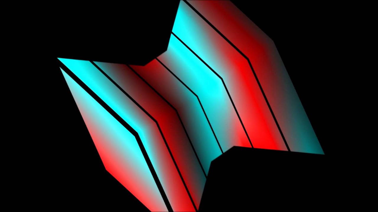 Crazy Red and Blue Shape from Squares Spinning around in circles 1080p ...
