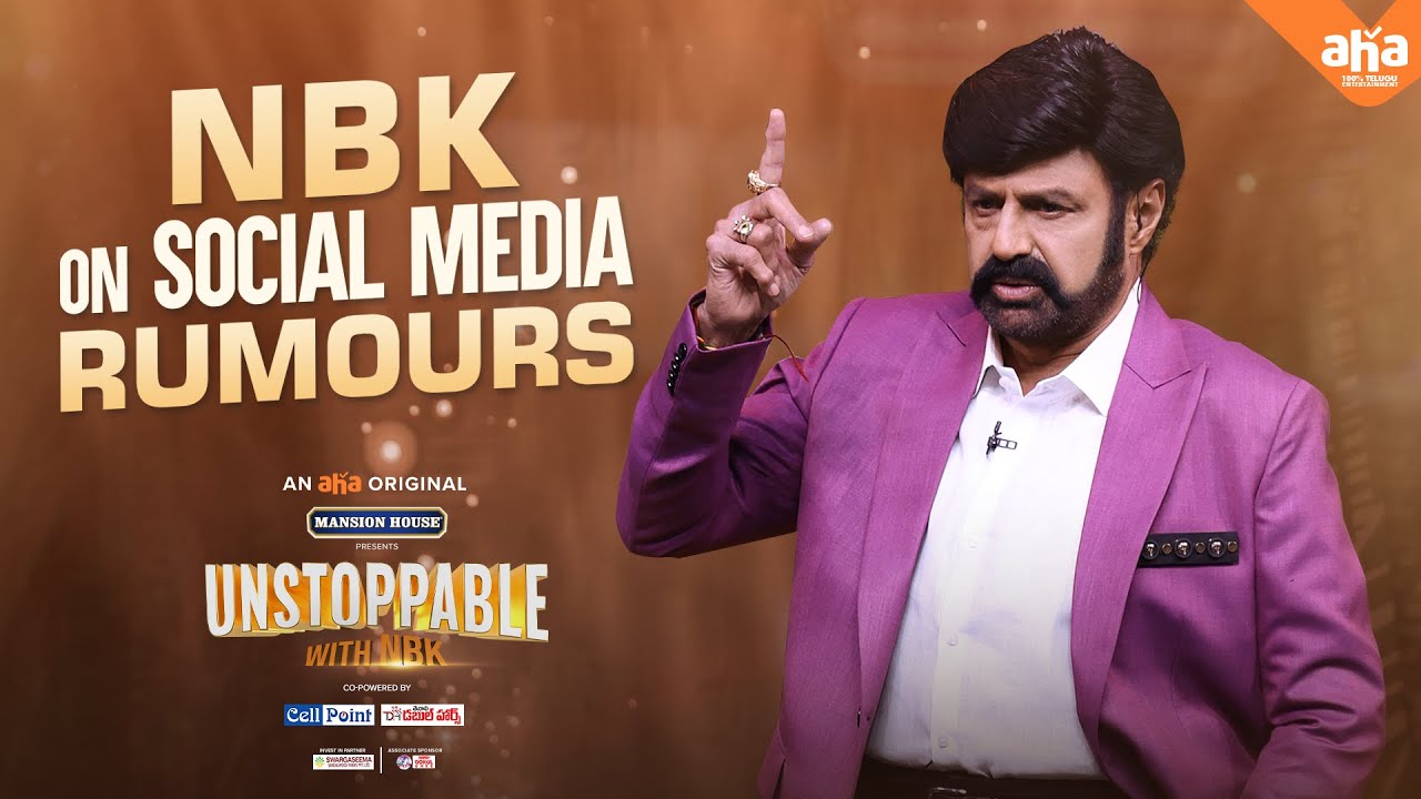 NBK on Social media rumours | Unstoppable with NBK | Watch only on aha ...