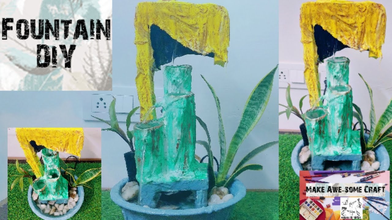 #8 DIY fountain | water fountain | Home decor DIY | Easy DIY | PVC DIY ...