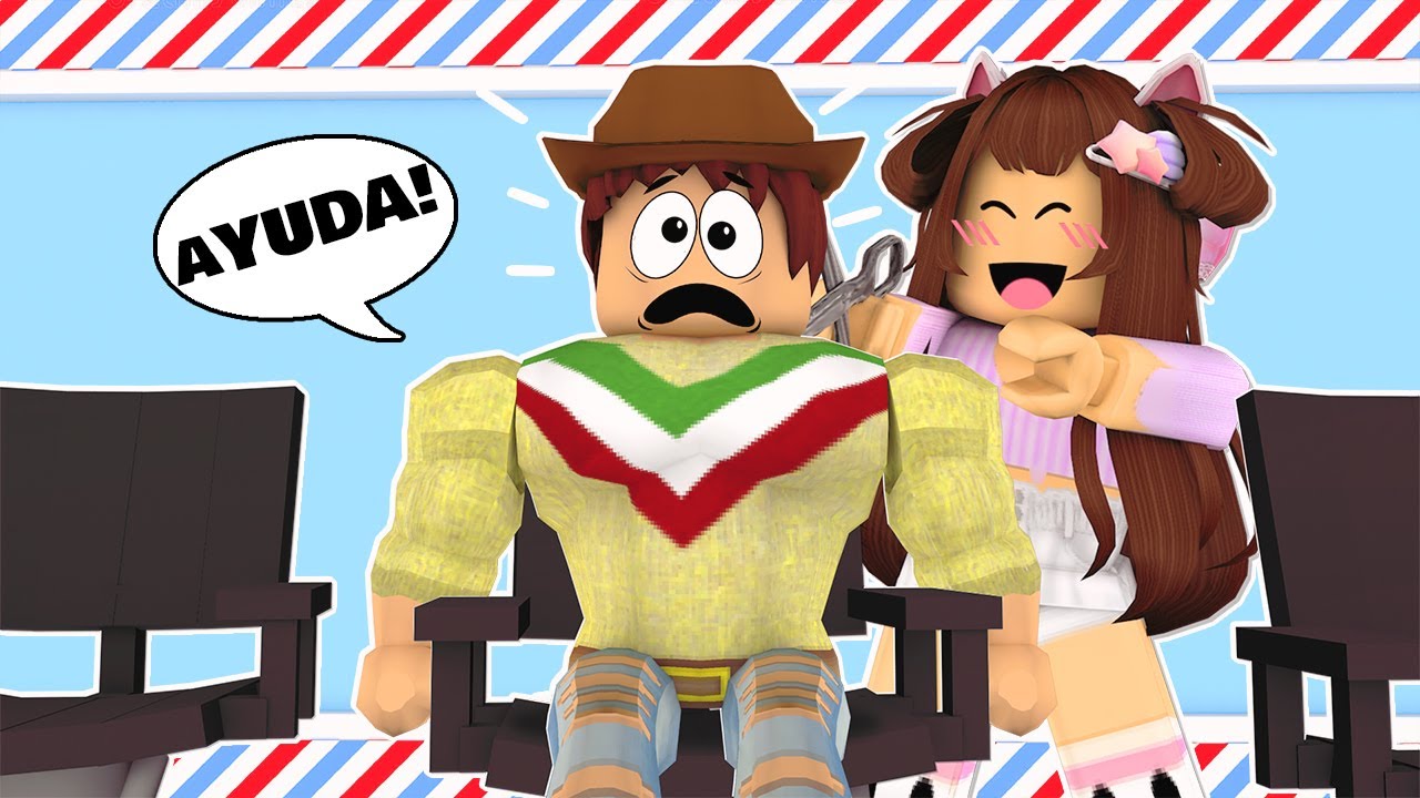 LE CORTO EL PELO a mi NOVIO SILVIOGAMER en ROBLOX 😱 - Lin Games - YouTube