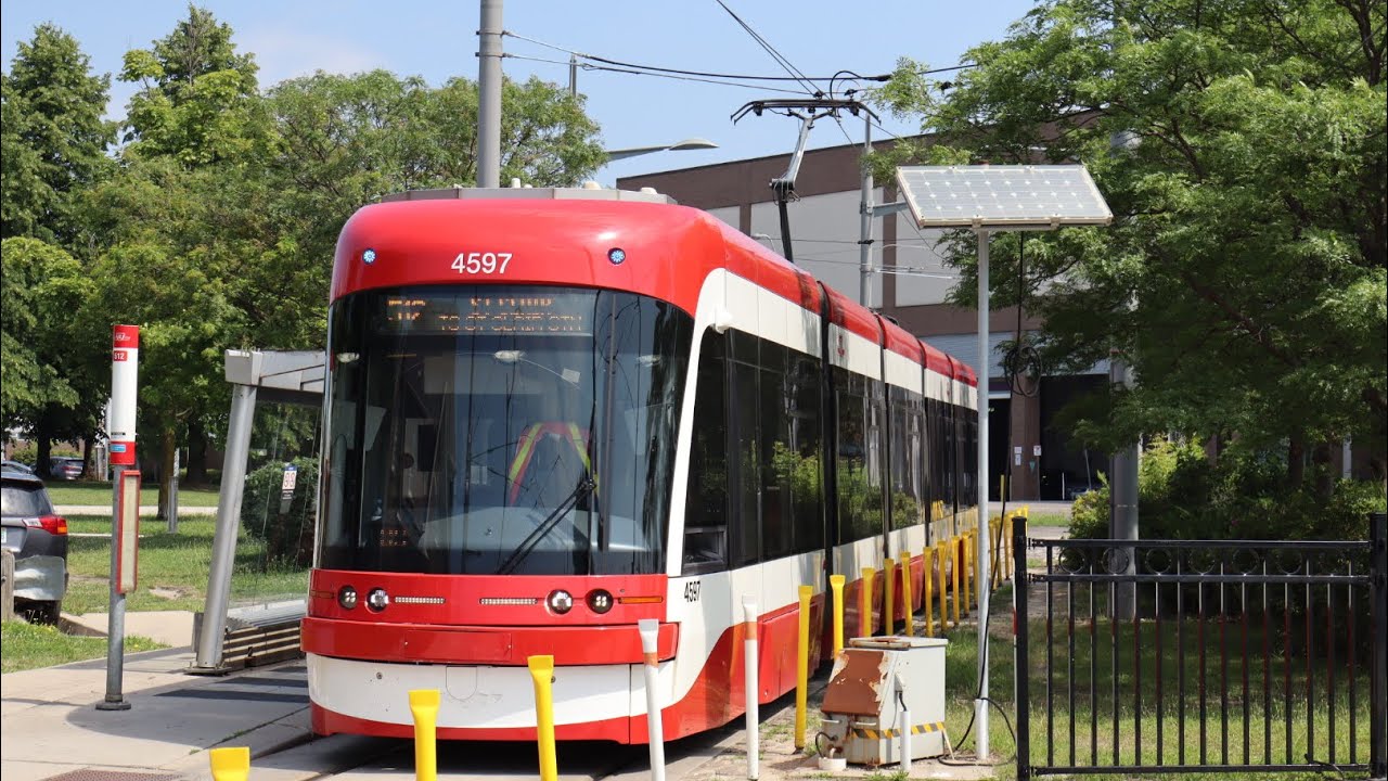 (Full Trip) TTC Route 512 St Clair on 2012 Bombardier Flexity 4597 ...