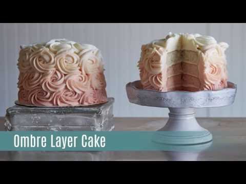 ombre layer cake