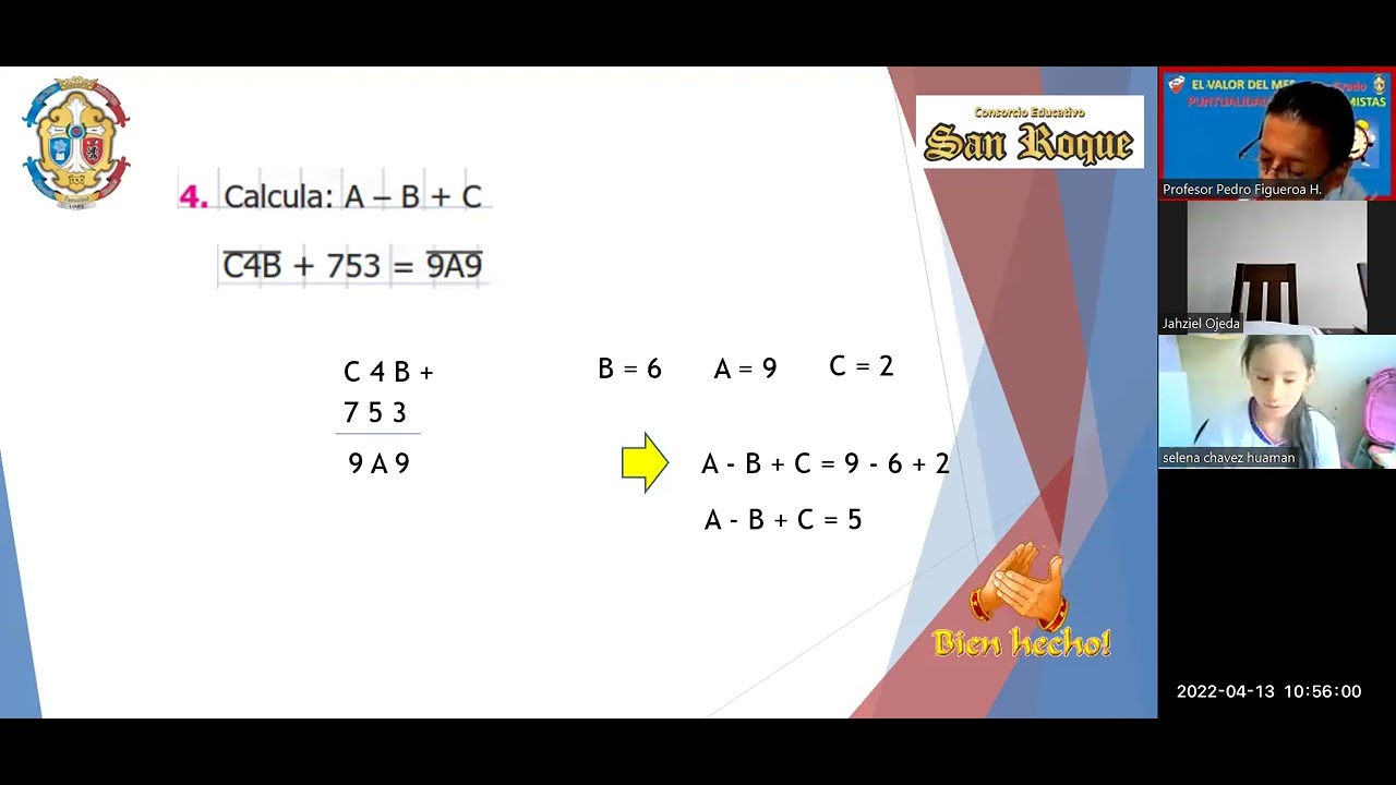 CRIPTOGRAMA NUMÉRICO - RM - 4° GRADO - YouTube