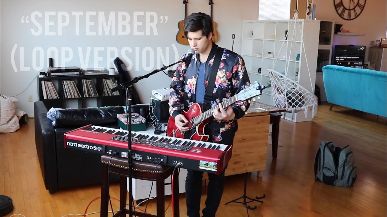"September" Earth, Wind & Fire - Drew Machak (Live Looping) - YouTube