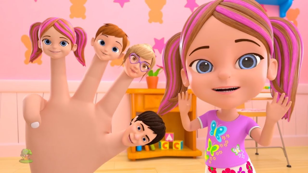 Finger Family Song | Kindergarten Nursery Rhymes for Children ...