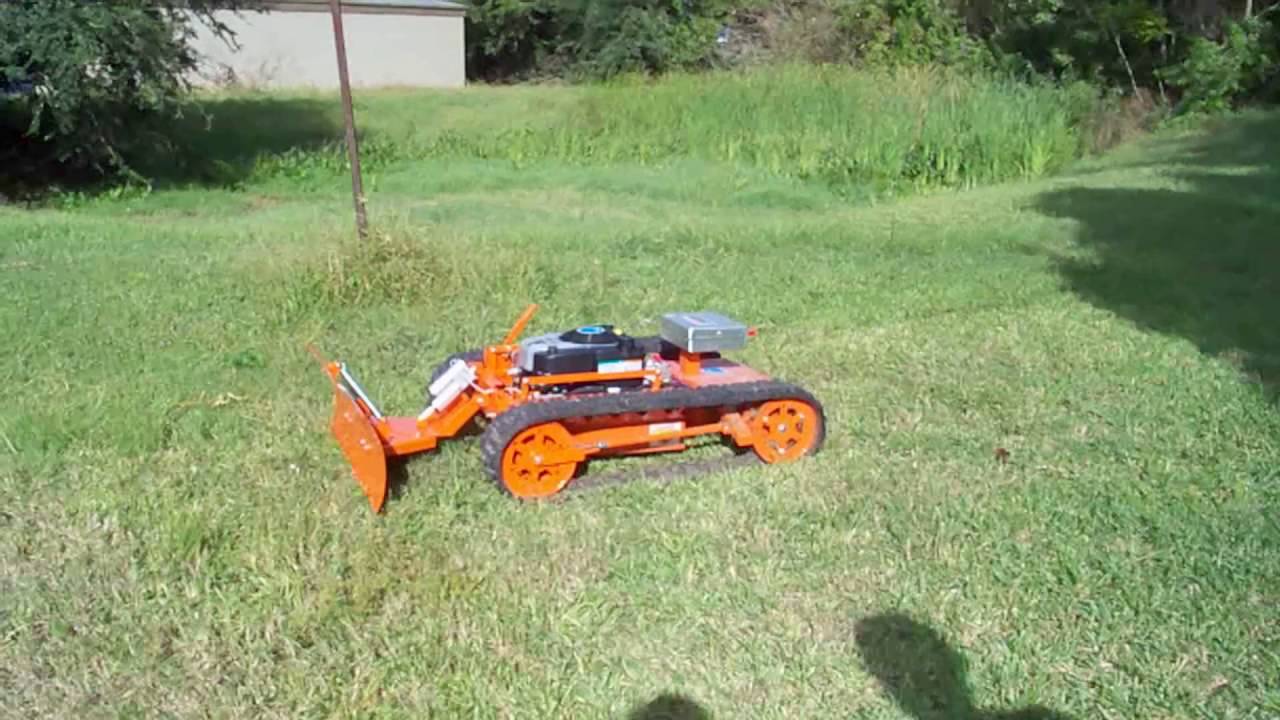 Tracked Robot Snow Plow - YouTube
