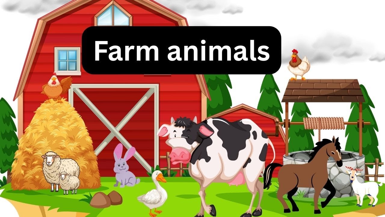 "Farm Animals for Kids 🐄🐓🐑 | Learn About Farm Animals | Early Learning ...
