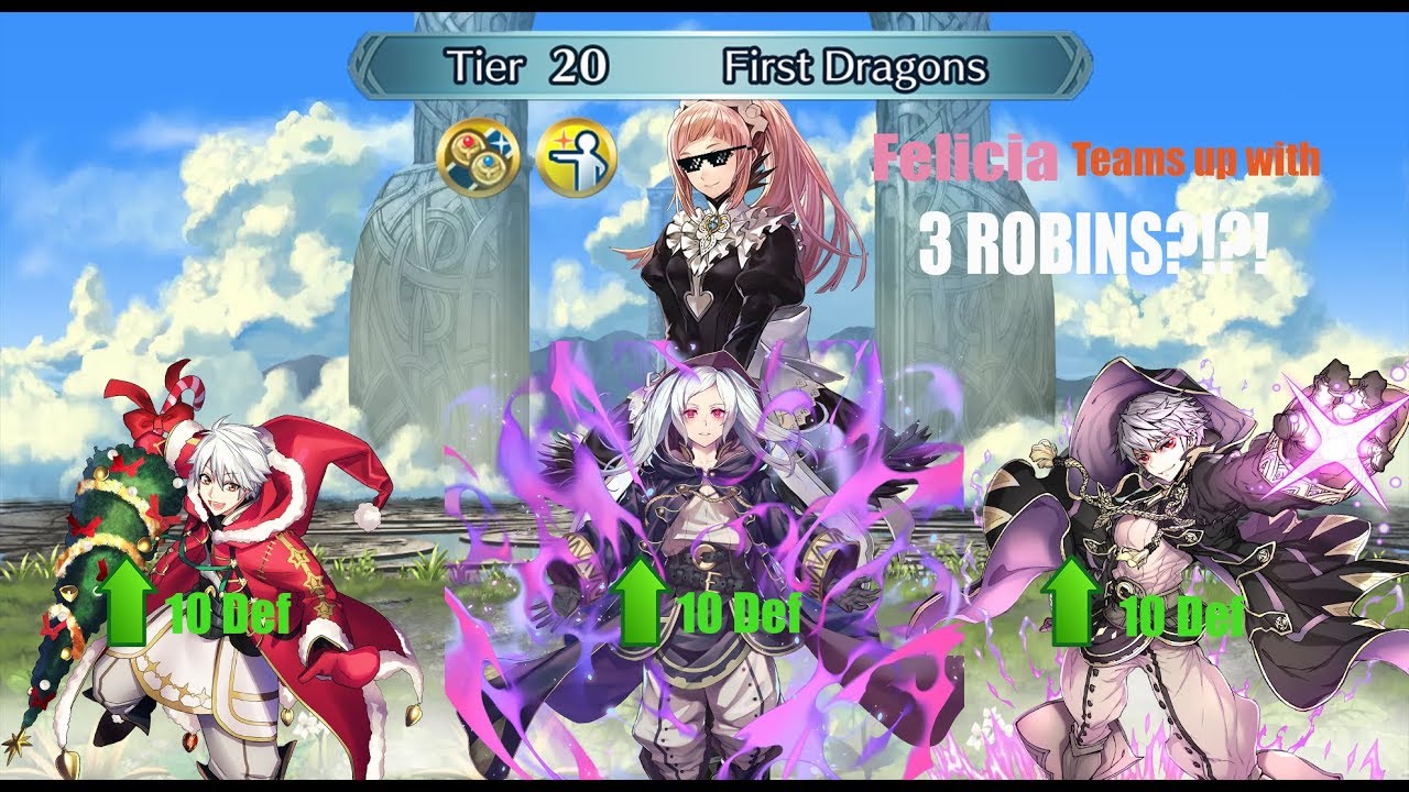 [FEH Tier 20 Arena] Felicia teams up with 3 ROBINS?! - YouTube