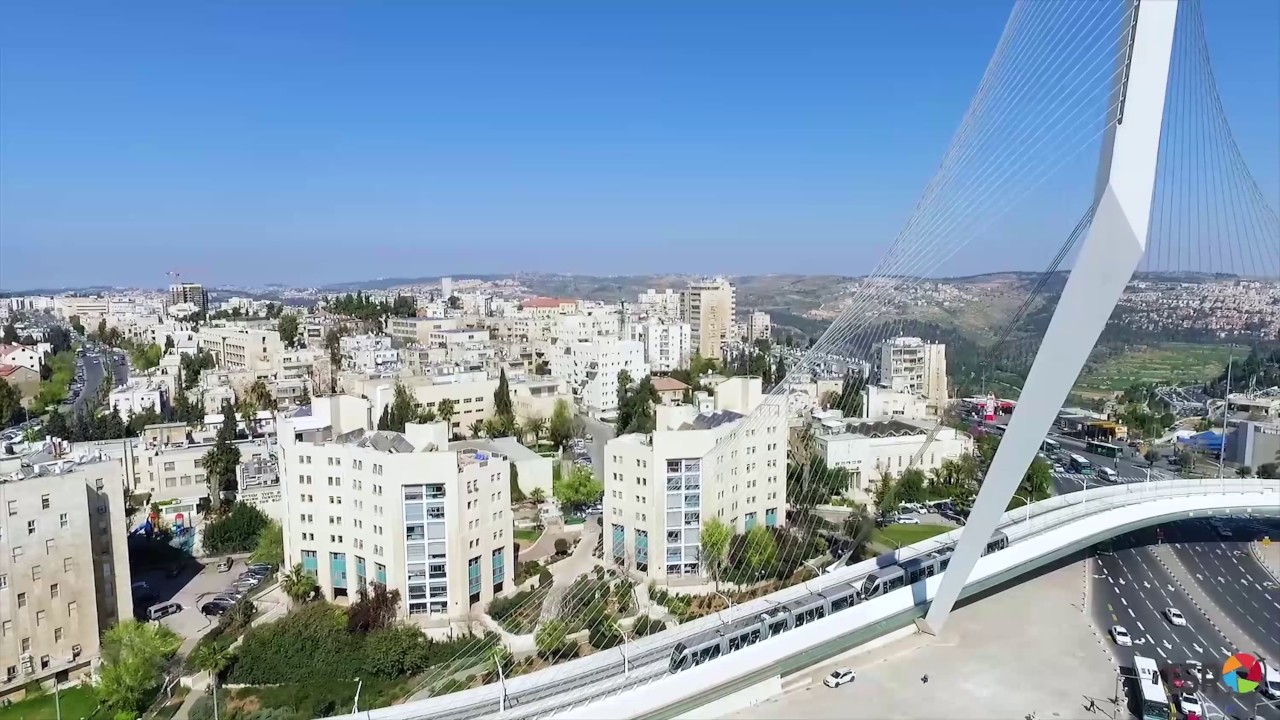 הרכבת הקלה גשר המיתרים ירושלים 1 - YouTube