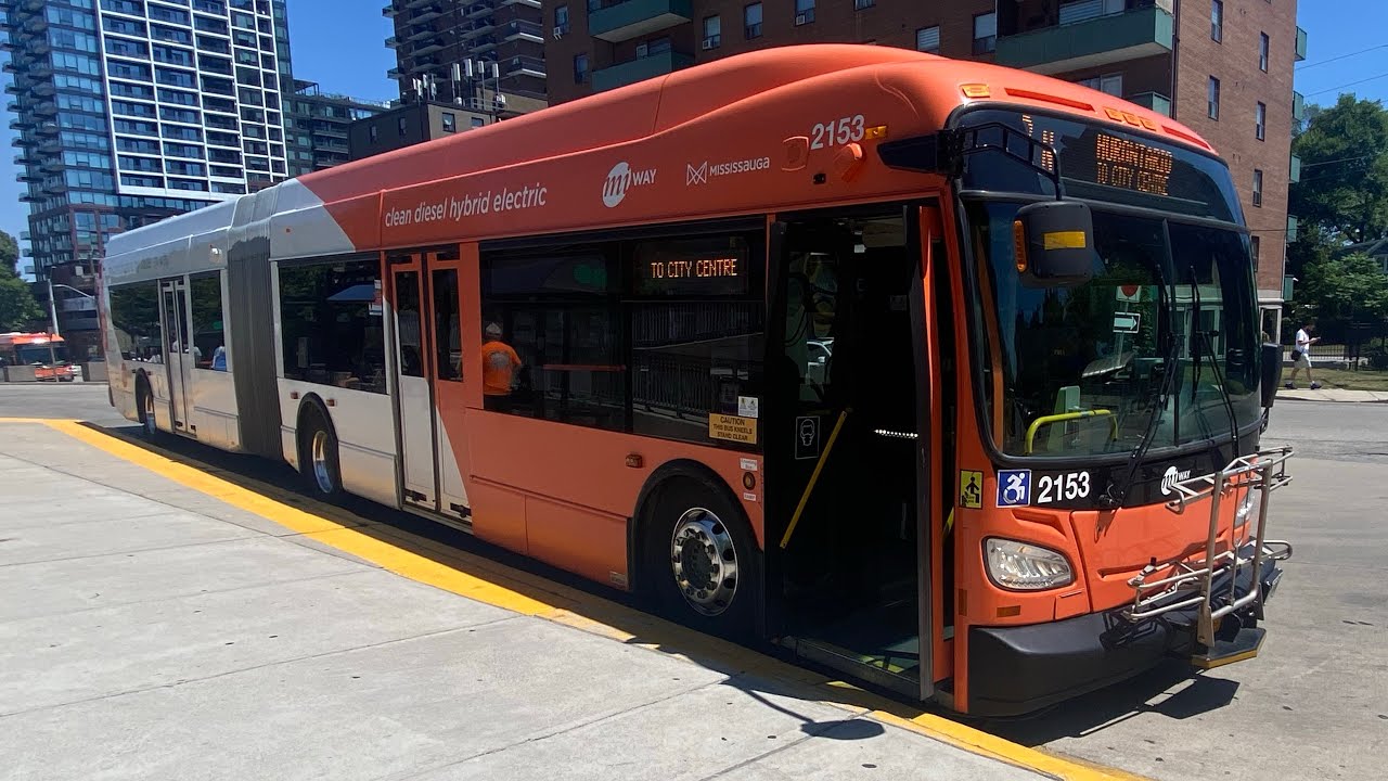 MiWay | 2021 New Flyer XDE60 2153 Route 2N Hurontario to City Centre ...