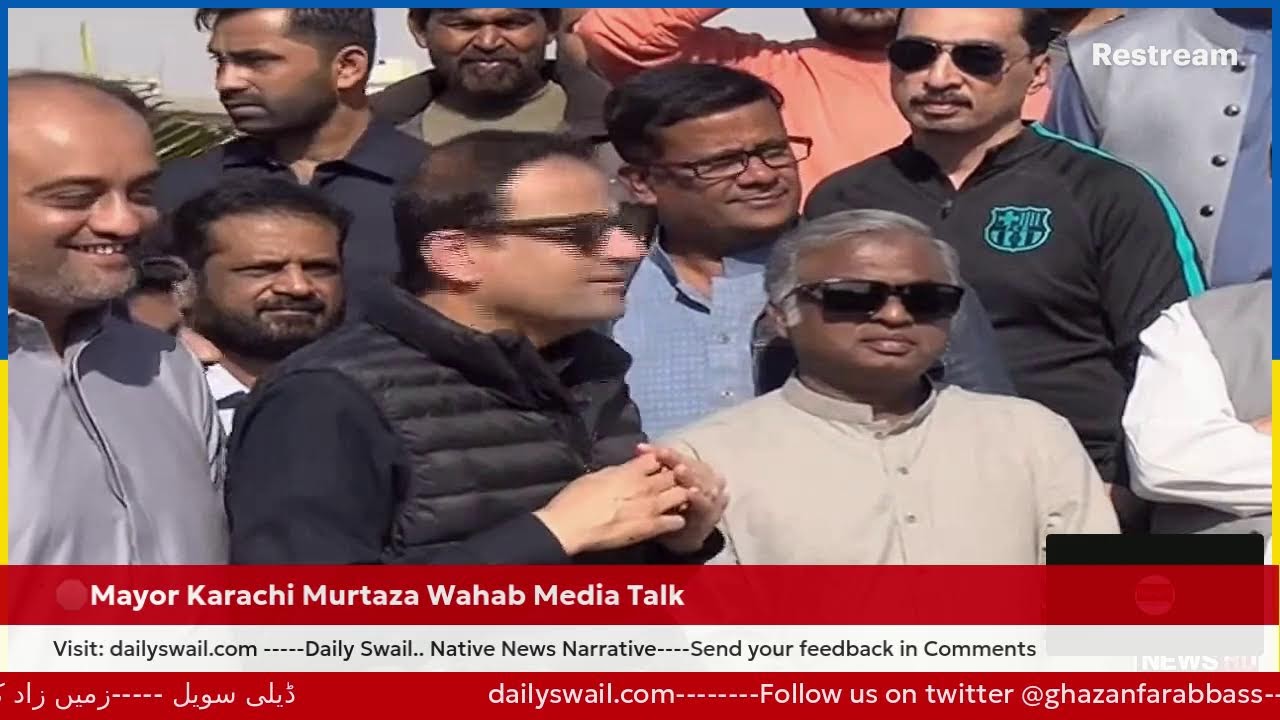 🛑Mayor Karachi Murtaza Wahab Media Talk - YouTube