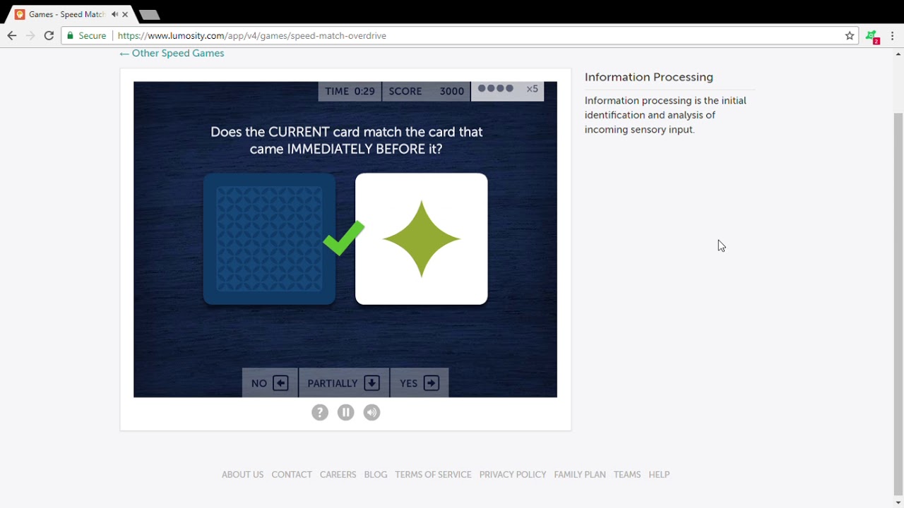 Lumosity - Speed Match Overdrive - 21000 Score - Brain Games 2017 - YouTube
