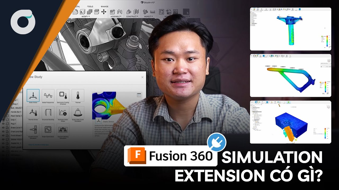 Fusion 360 SIMULATION EXTENSION có gì? - YouTube