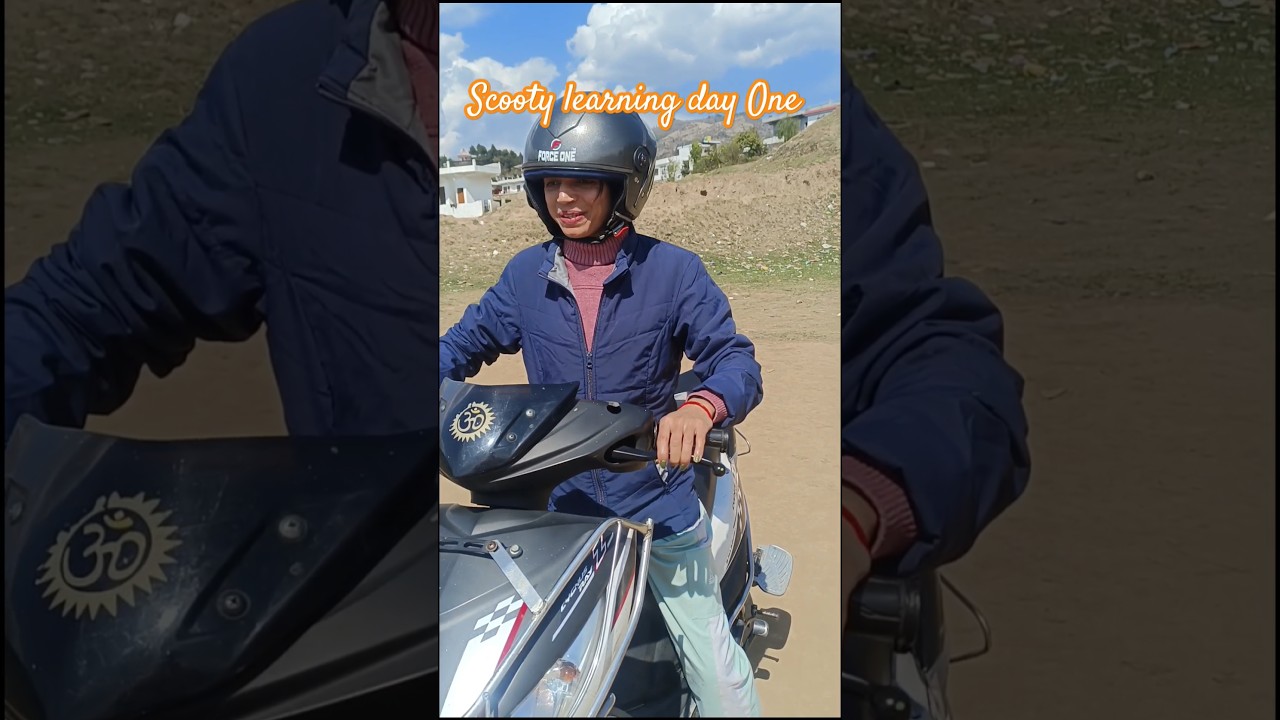 Today is the first day of learning to ride a scooter🛵#scootering # ...