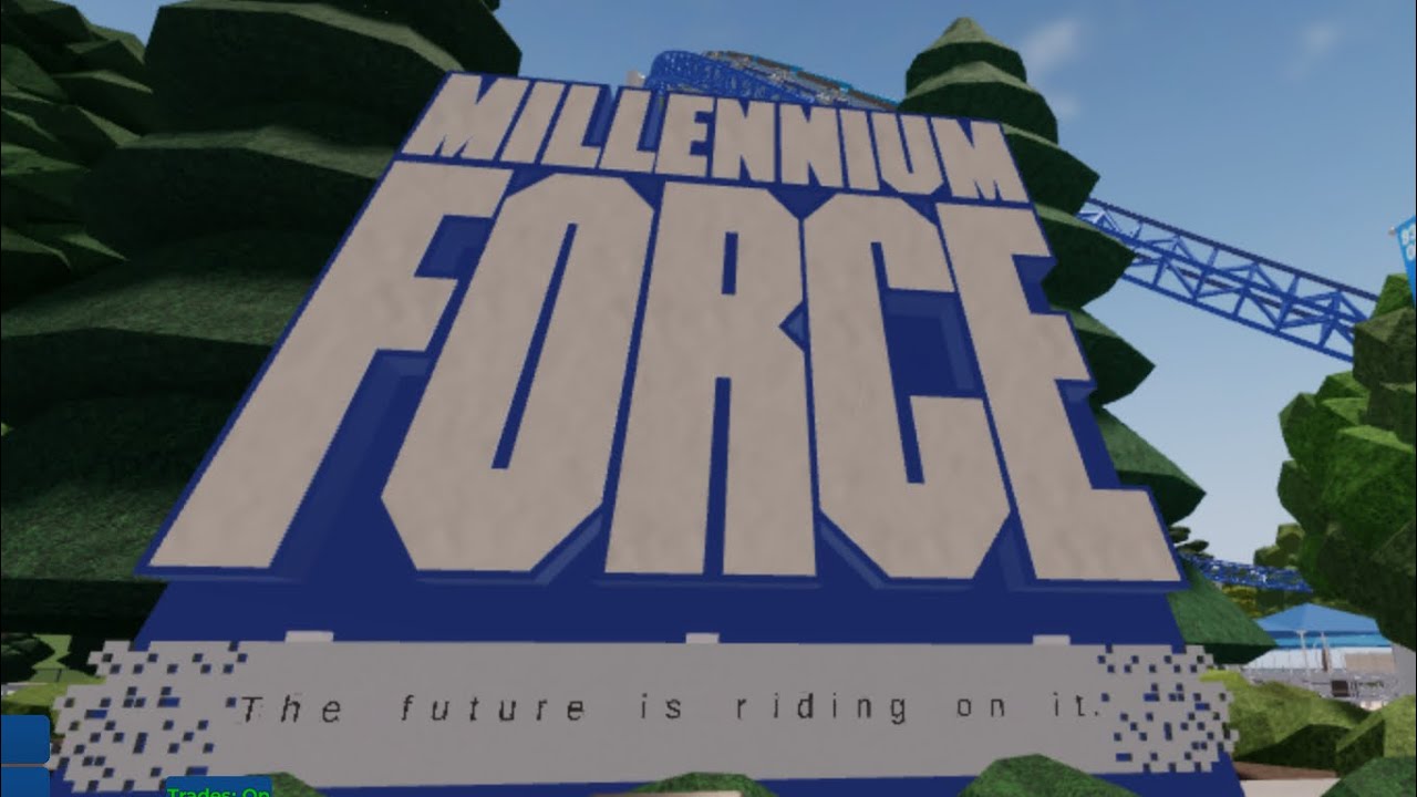 Millennium Force Roller Coaster Recreated On Roblox | Cedar Point ...