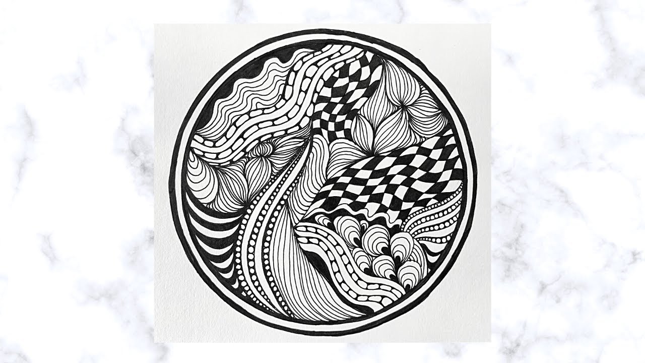 Zentangle Art || Doodle Patterns || Zendoodle - YouTube