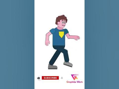 2D Character Walk cycle Animation - After Effects #animation - YouTube
