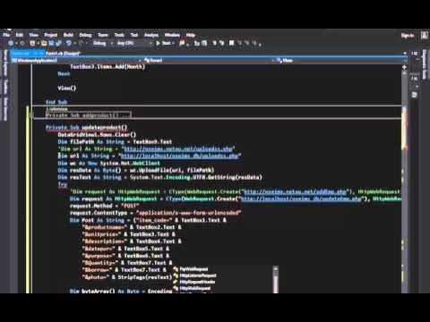 update Record using vb net mysql and php - YouTube
