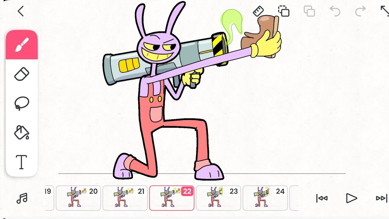 FlipaClip – Jax with Bazooka Animation - YouTube