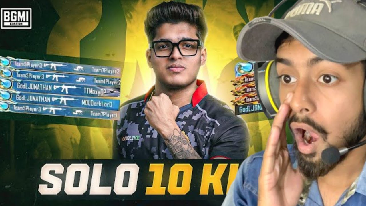 18 KILLS IN TOURNAMENT | 10 SOLO KILLS | REACTING to JONATHAN GAMING ...