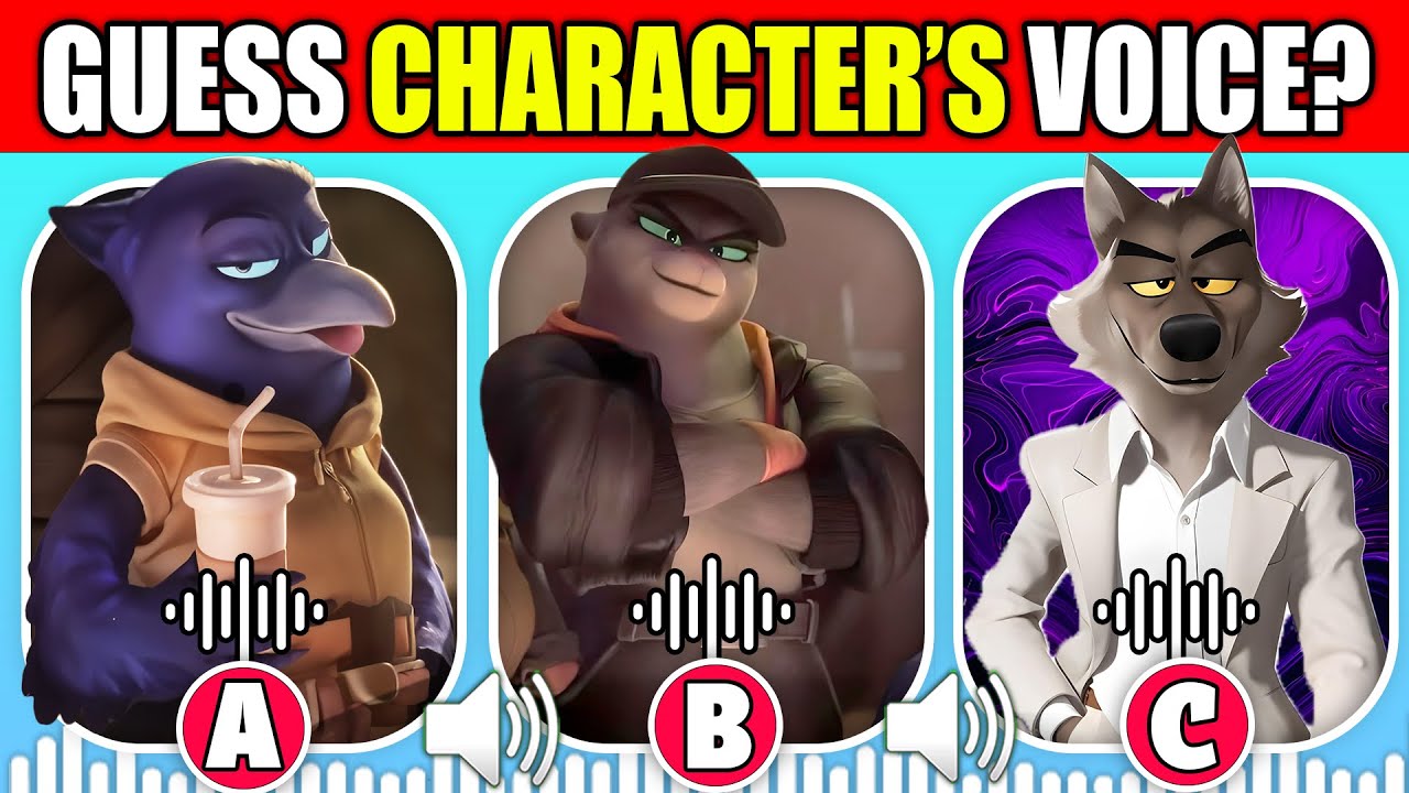 🔊 Guess THE BAD GUYS 2 Characters by Their Voice? | MS. Cat, Ms. Raven ...