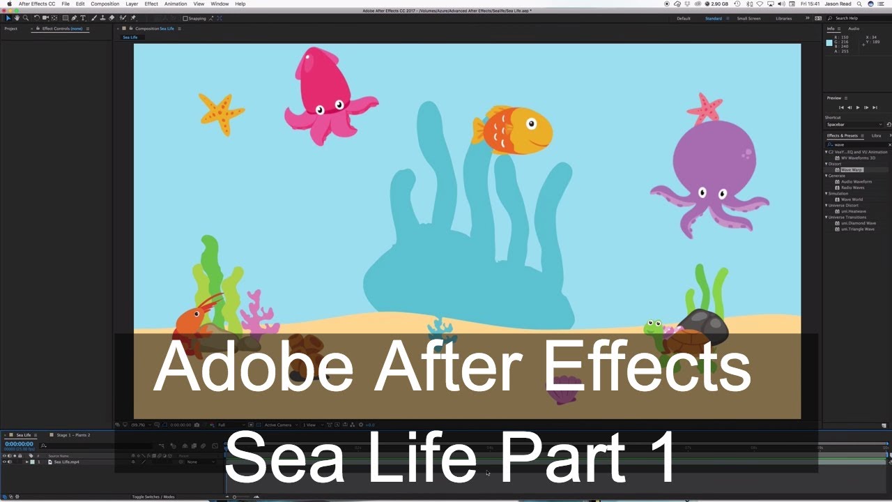 Adobe After Effects - Sealife Tutorial Part 1 - YouTube