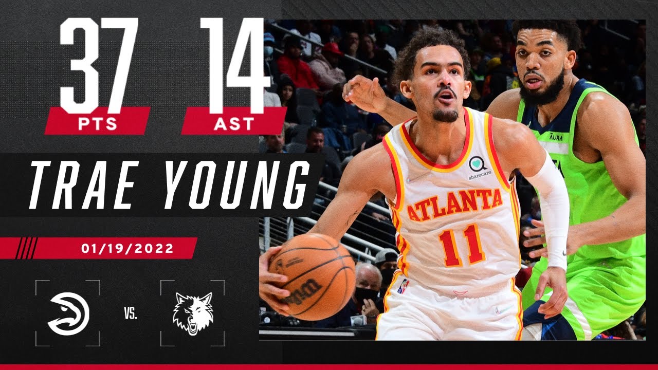 Trae Young DROPS 37-PT DOUBLE-DOUBLE for Hawks vs. Timberwolves 🔥 - YouTube