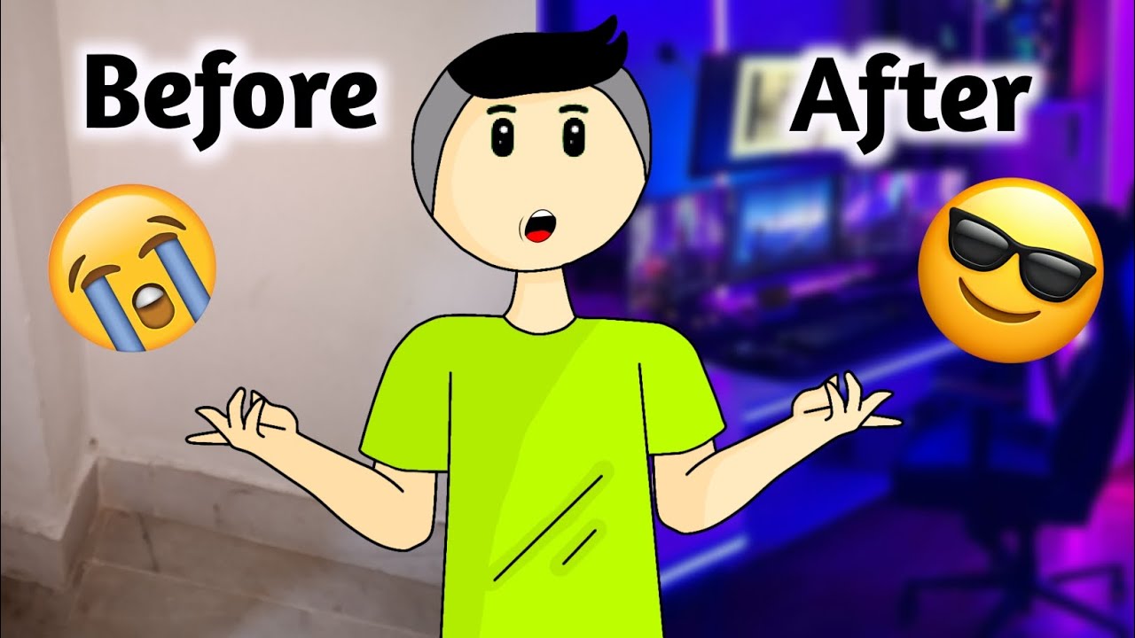 Before and after pc setup | best pc setup in hindi | comedy and fun 😜 ...