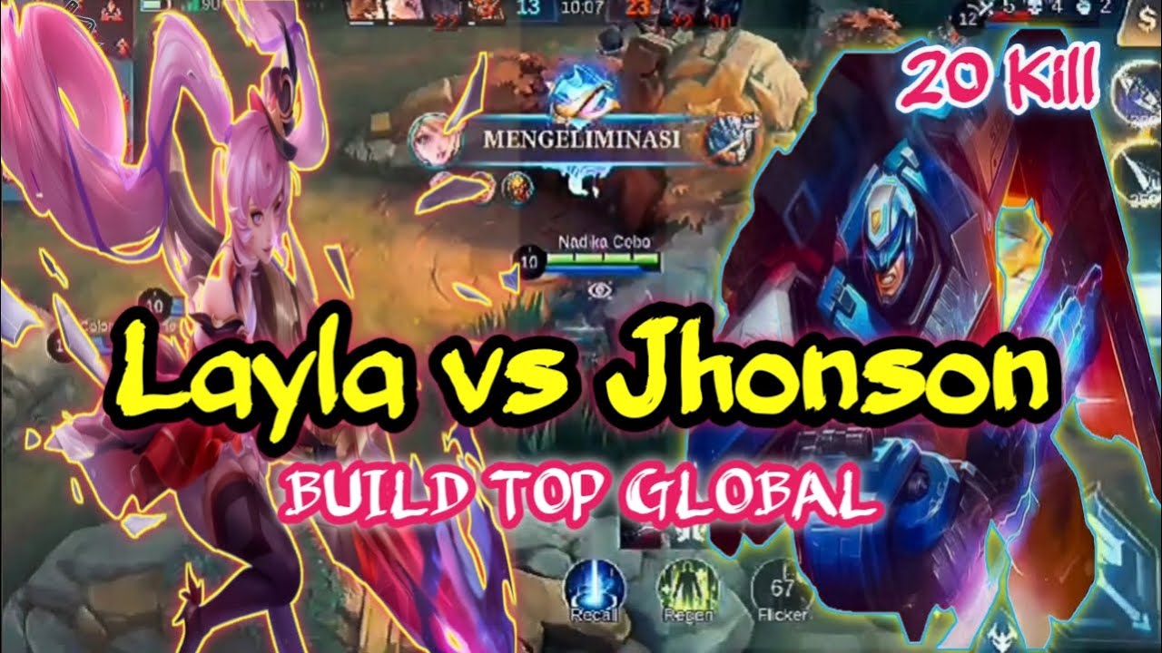 LAYLA VS JOHNSON | BUILD ITEM BLUE 2 HIT SHOT JOHNSON DELETE | build ...
