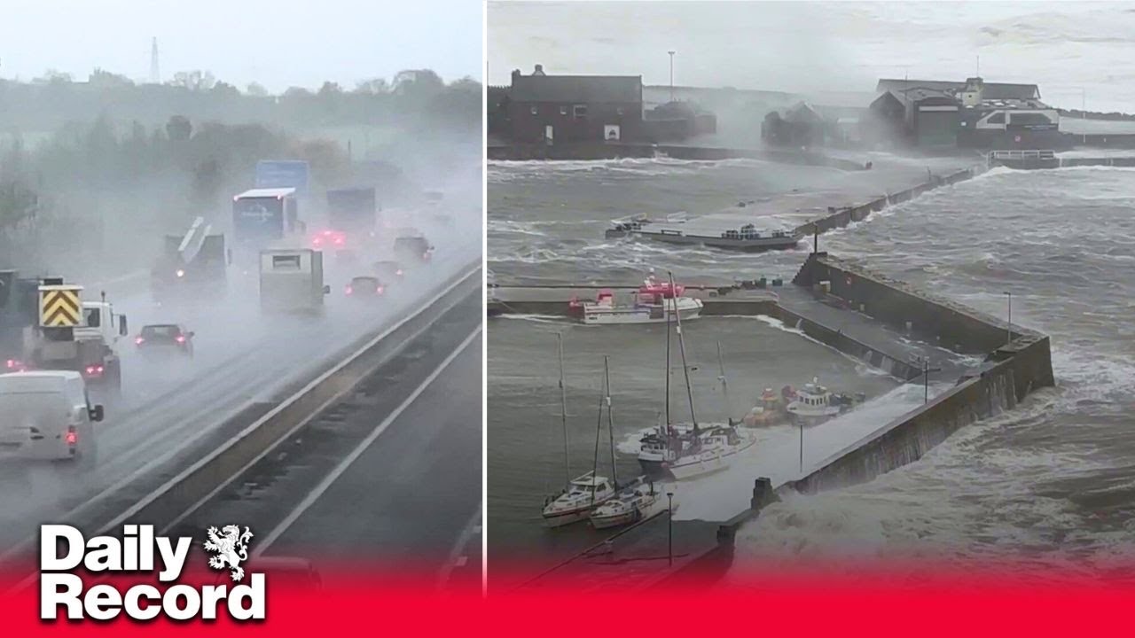 Risk of flooding in Scotland as storms sweep across UK and Ireland ...