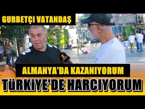 ALMANYA'DAN GELEN GURBETÇİ LAFI EĞİP BÜKMEDİ | OLANI BİTENİ ANLATTI #zdayı #sokakröportajı #gurbetci