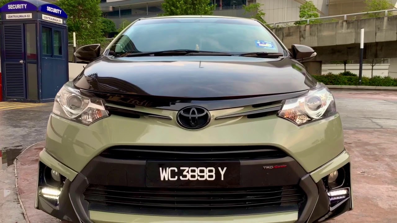 TOYOTA VIOS WRAP DARK KHAKI GREEN - YouTube