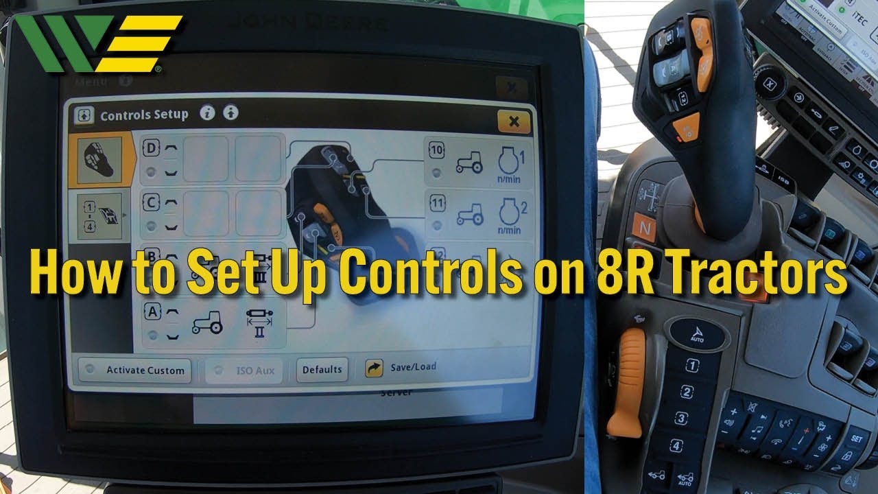 How to Use Control Set Up on John Deere 8R Tractor - YouTube