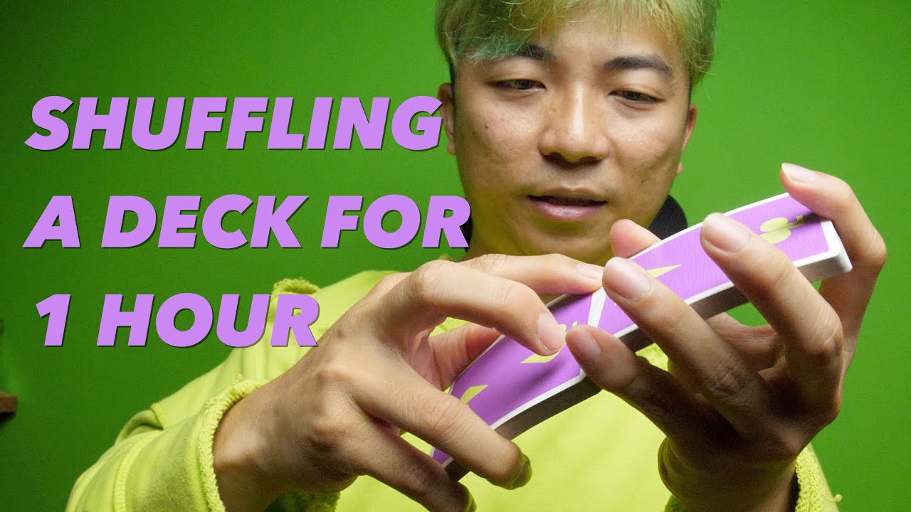Shuffling a deck for 1 hour (Faro Shuffle) - YouTube