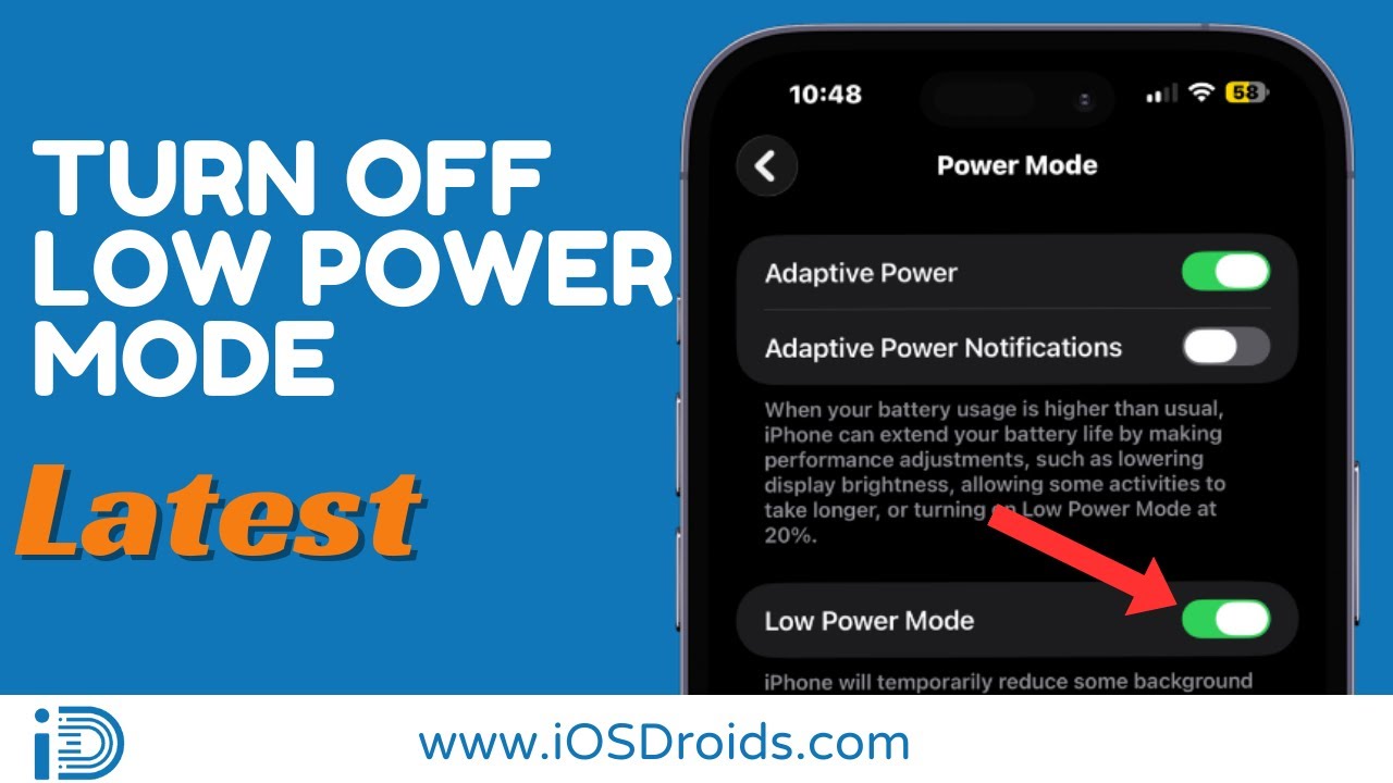 How to Turn Off Low Power Mode on iPhone?(Latest Method - iOS26) - YouTube