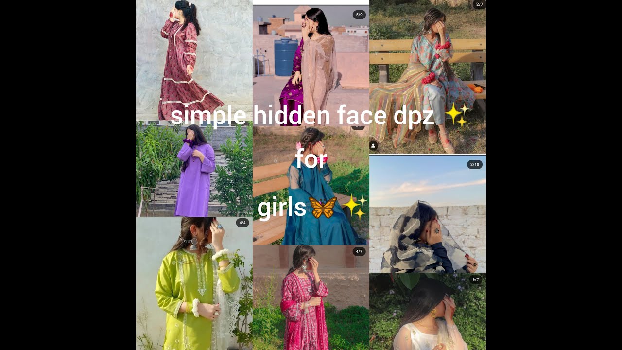 beautiful hidden face dpz 😍/stylish dpz ️/simple dpz☺️ - YouTube