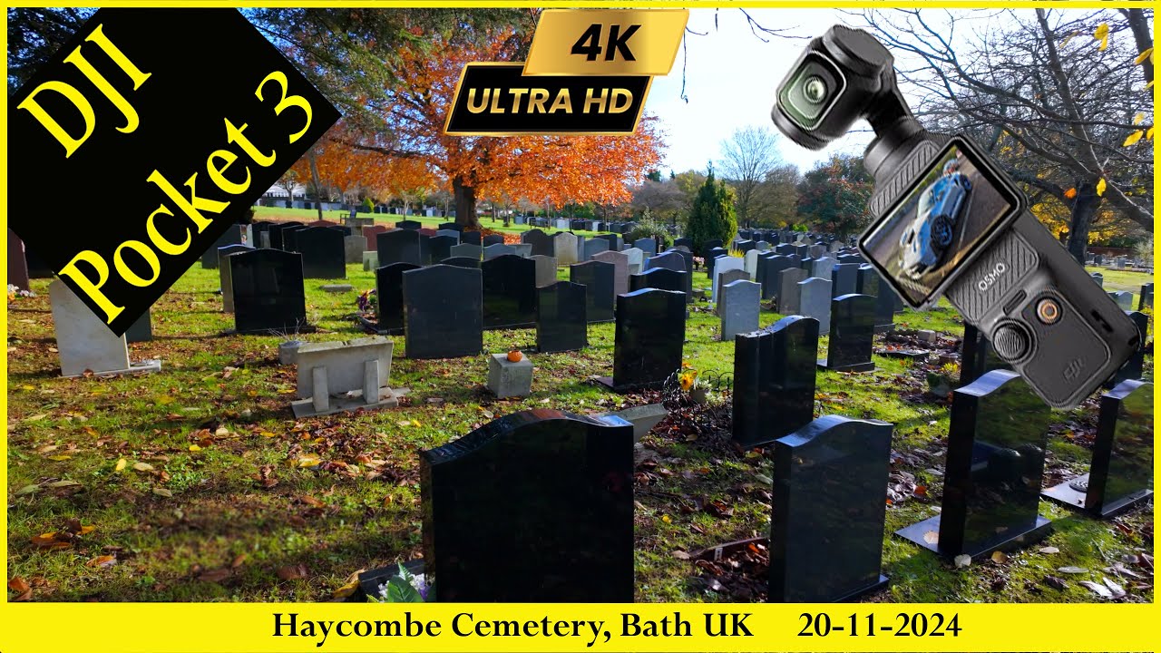 Walking round a small section of Haycombe Cemetery, Bath UK. 20-11-2024 ...