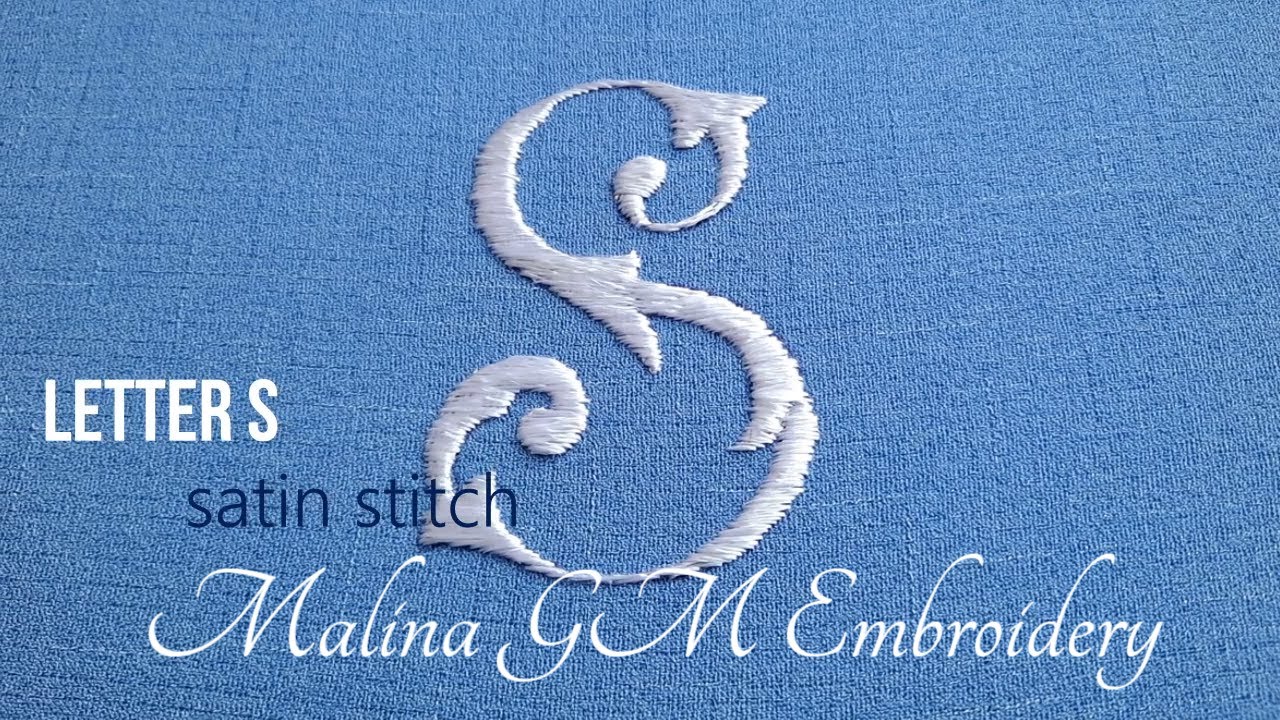 Satin Stitch Letters