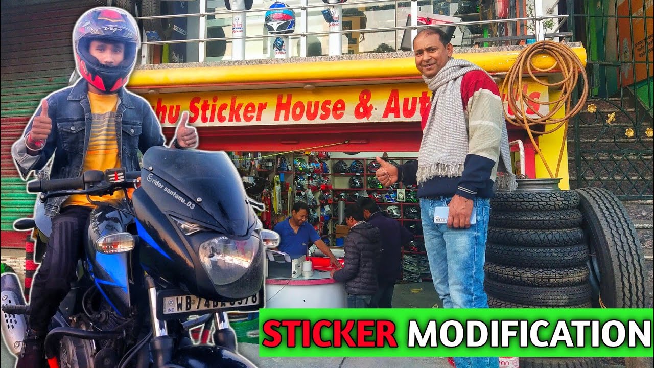 Sticker Modification | Bike Sticker Modification | Pulsar 150 ...