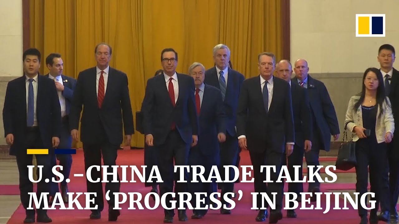 US-China trade talks make ‘progress’ in Beijing - YouTube