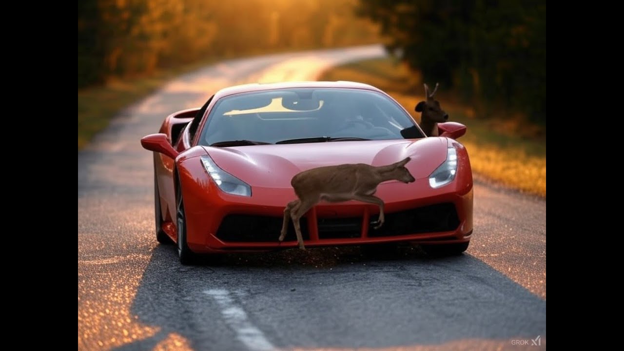 Deer Vs Cars Unbelievable Deer Crashes Into Cars – Must See! - YouTube